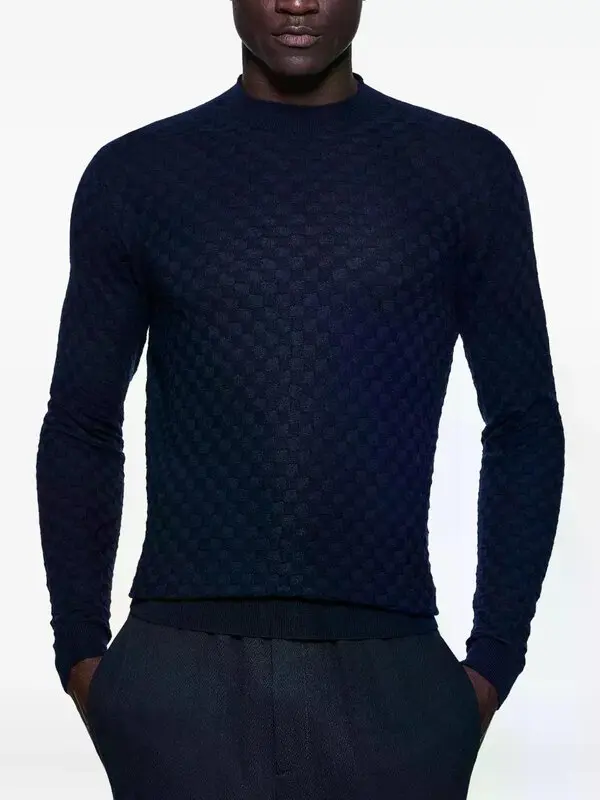 Giorgio Armani Textured Weave Sweater