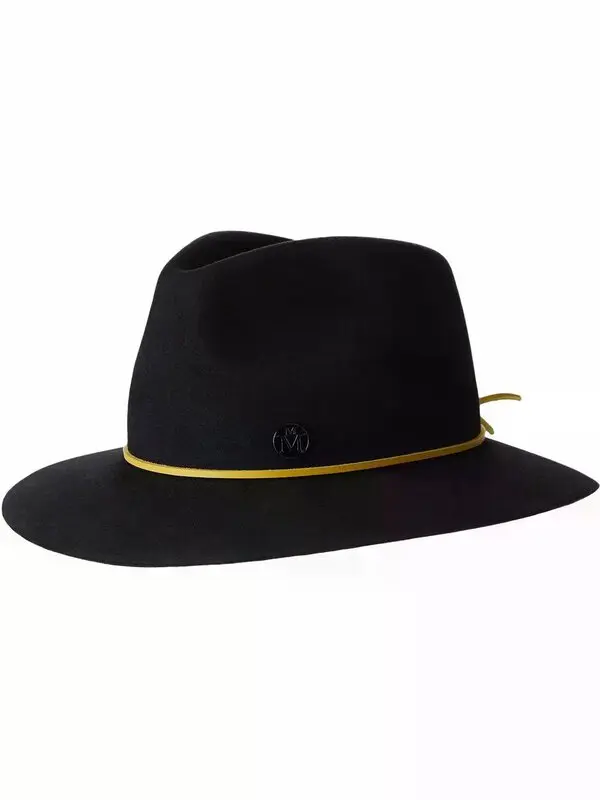 MAISON MICHEL Rico Fedora Hat - Black