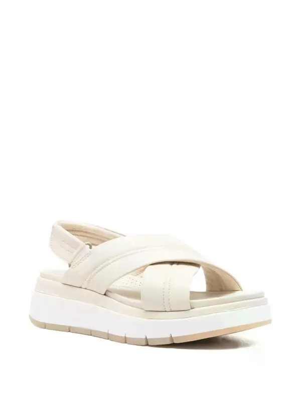 Clarks 30mm Tuscan Cross-strap Platform Sandals