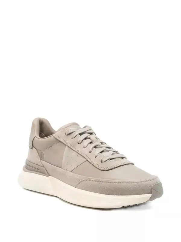 Clarks Craft Pace Leather Sneakers - Grey