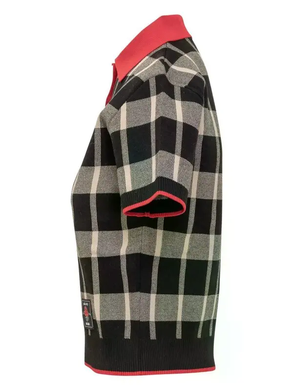 MSGM Checked Polo Top