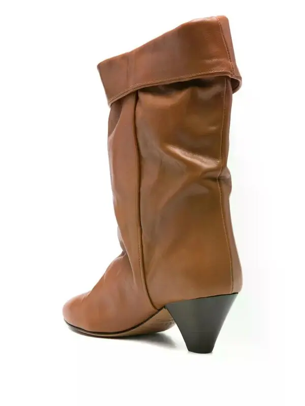 Isabel Marant 55mm Dalby Draped Leather Boots