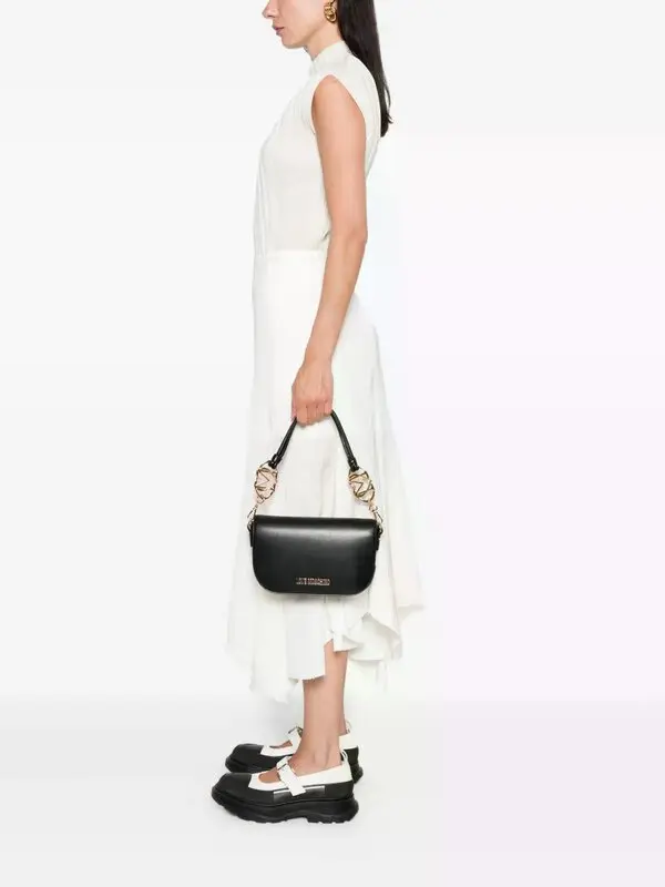 Moschino Chain-embellished Shoulder Bag - Black