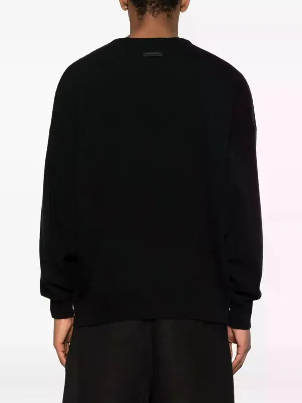 Fear Of God Crew-neck Wool Sweater - Black