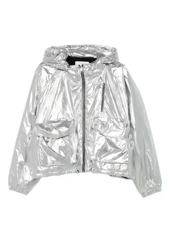 IRO PARIS Metallic Hooded Jacket