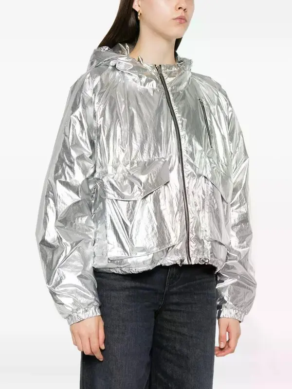 IRO PARIS Metallic Hooded Jacket