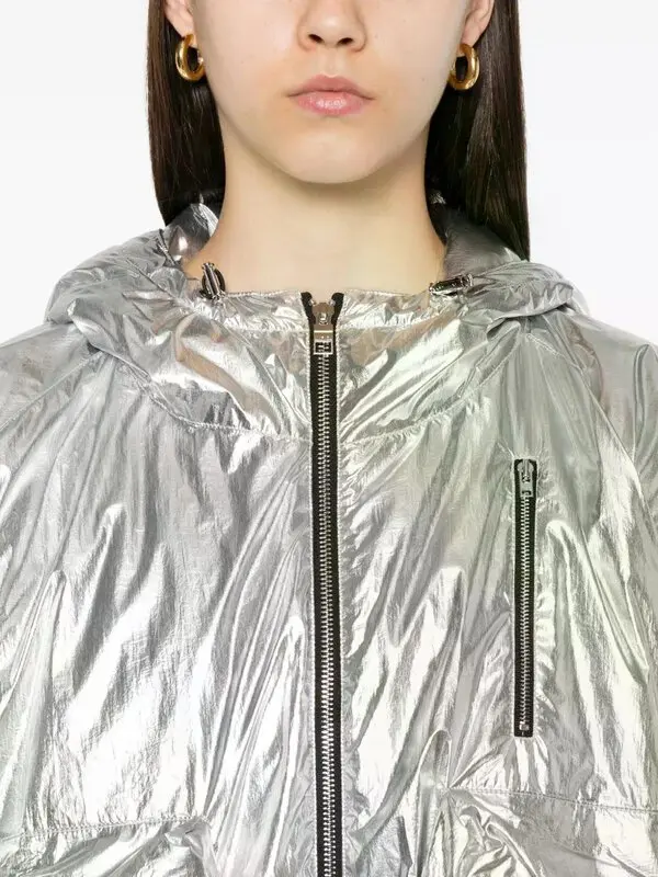 IRO PARIS Metallic Hooded Jacket