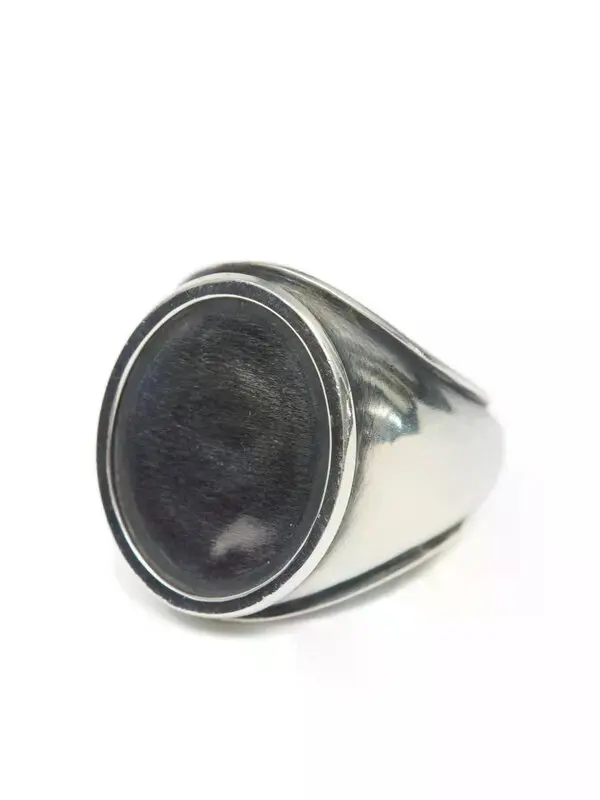 MAISON MARGIELA Minimal Logo Ring - Silver