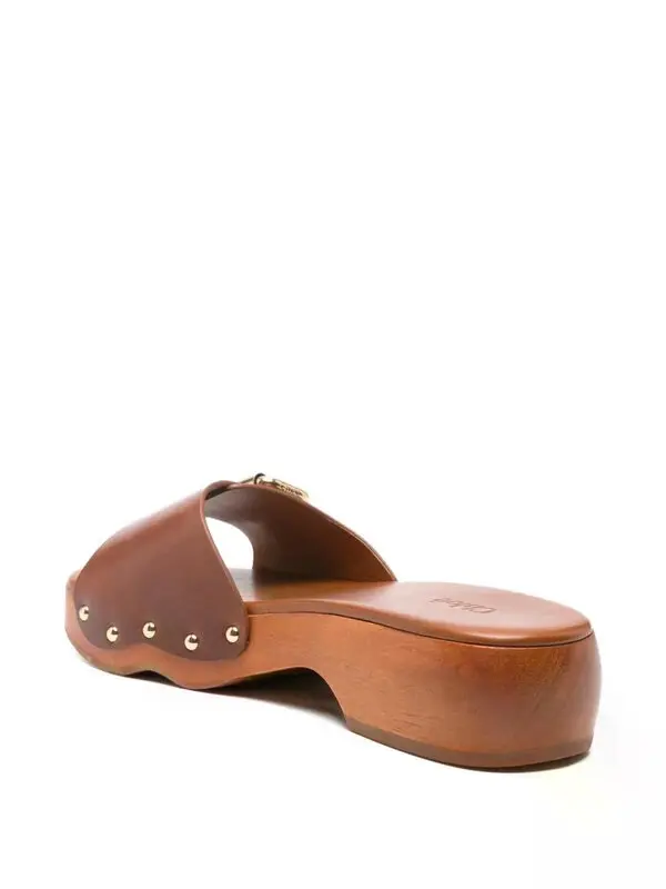 Chloé 40mm Jeanette Slip-on Sandals - Brown