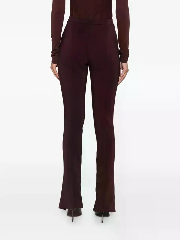 MUGLER Split-hem Trousers - Red
