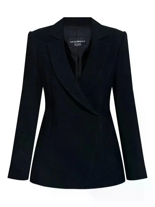 Emporio Armani Textured Wrap Blazer