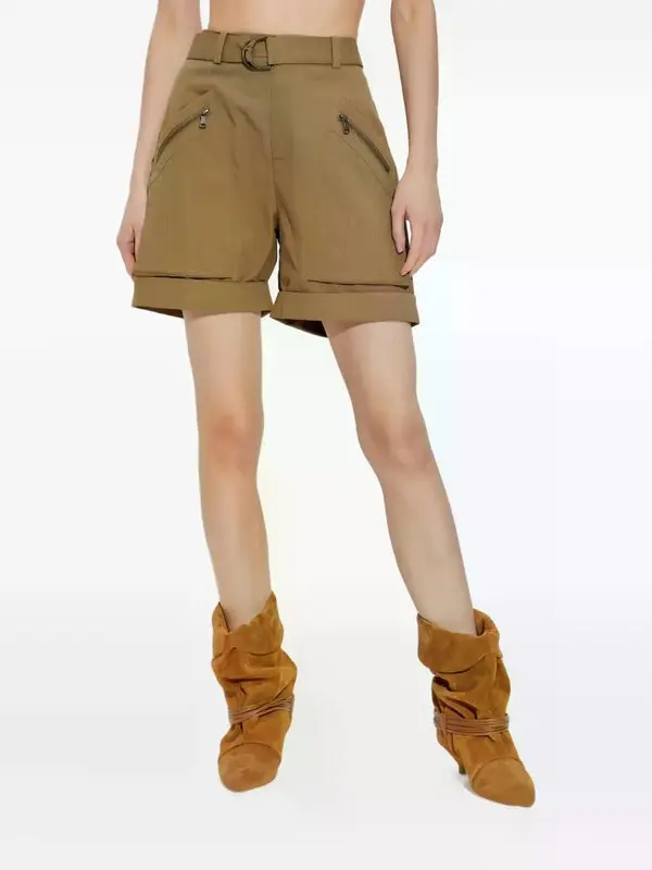 IRO PARIS Belted Shorts
