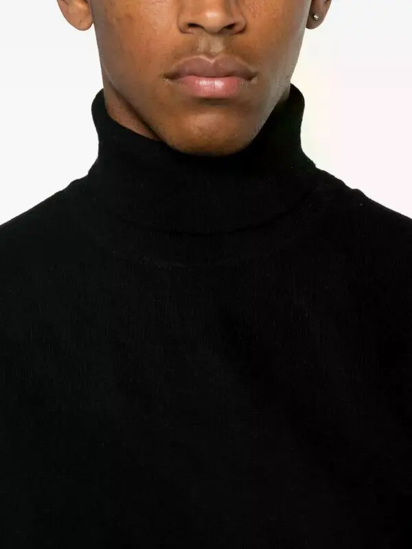 Fedeli Turtleneck Cashmere Sweater - Black