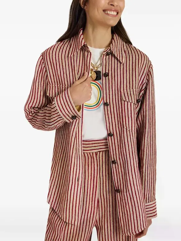 La DoubleJ Striped Button-down Shirt