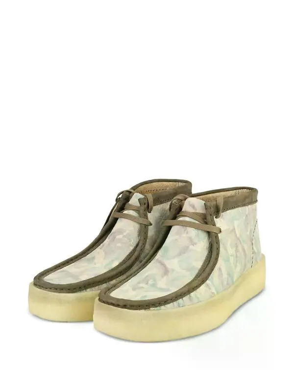 Clarks Wallabee Cup Bt Camouflage Boots - Green