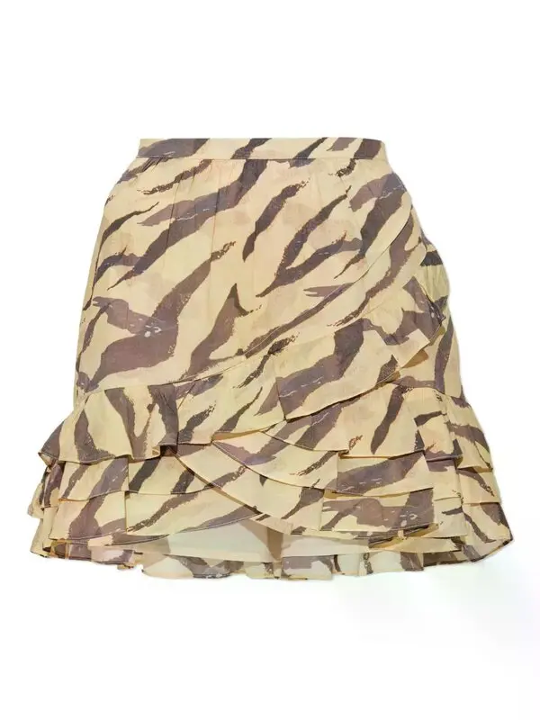 IRO PARIS Dauna Tiger-print Mini Skirt