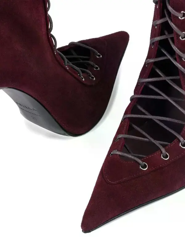 LE SILLA 120mm Colette Ankle Boots - Red