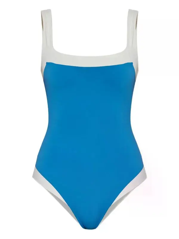 Marysia Square-neck One-piece Swimsuit - Blue