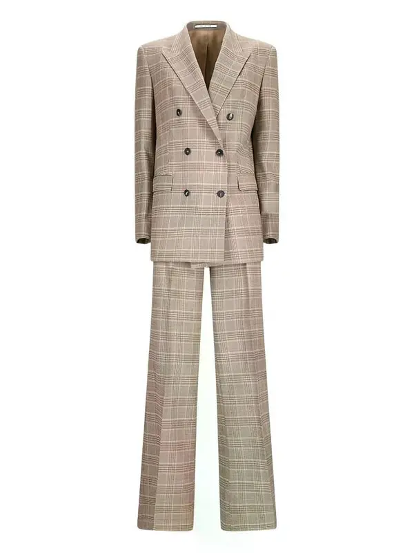 Tagliatore Double-breasted Checked Blazer