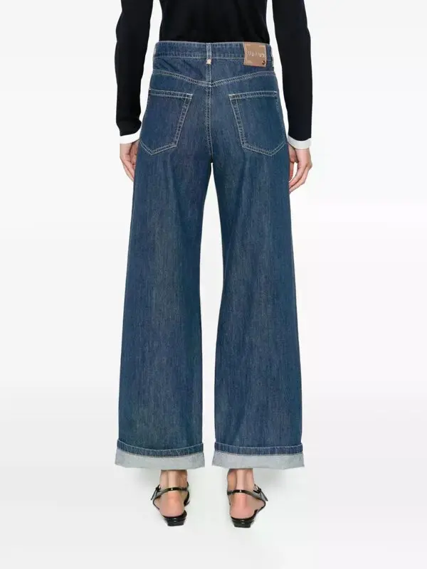 Max Mara Wide-leg Cuffed Jeans