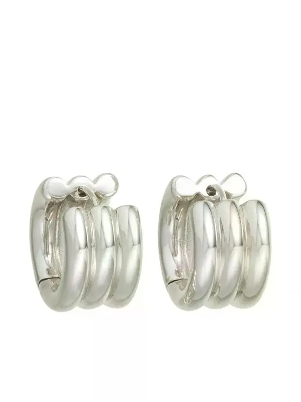 ROXANNE ASSOULIN The Triple Tube Huggie Earrings - Silver