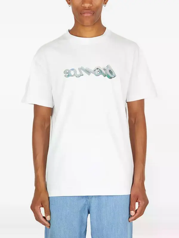 SOULLAND Tilting Logo-print T-shirt