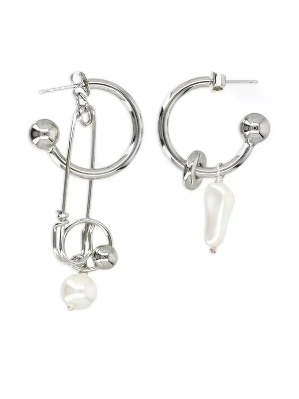 JUSTINE CLENQUET Ryder Earrings - Silver