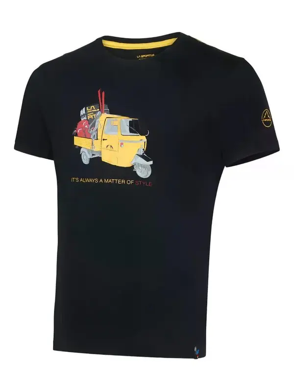 LA SPORTIVA Three-wheeler-print T-shirt - Black