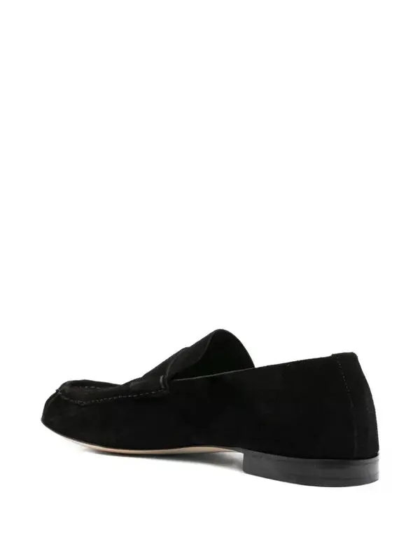 THE ROW Suede Loafers - Black