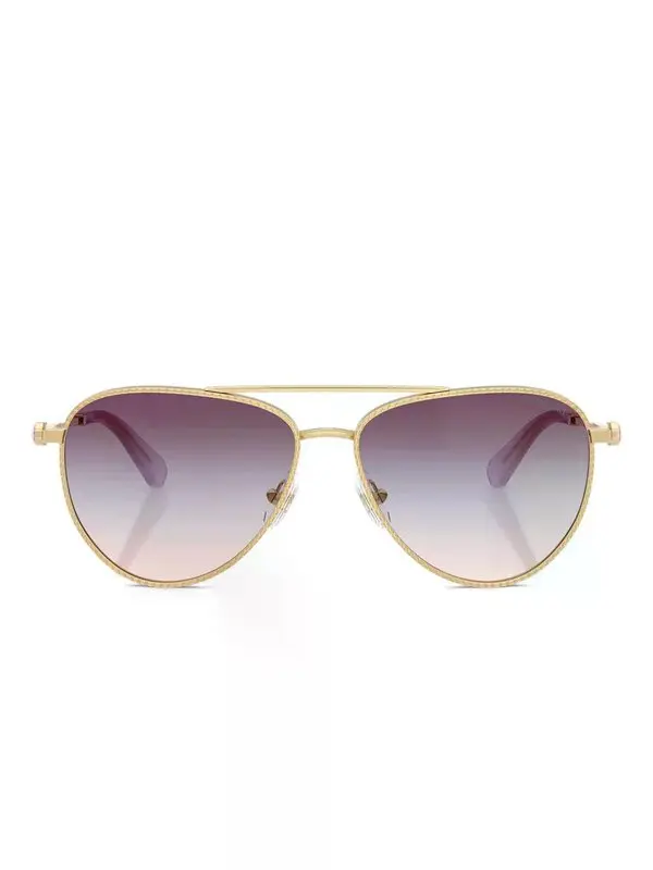 SWAROVSKI Pilot-frame Sunglasses - Gold