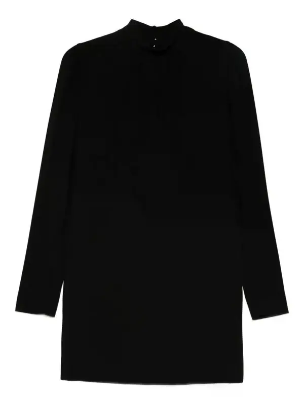 Max Mara High-neck Long-sleeve Dress