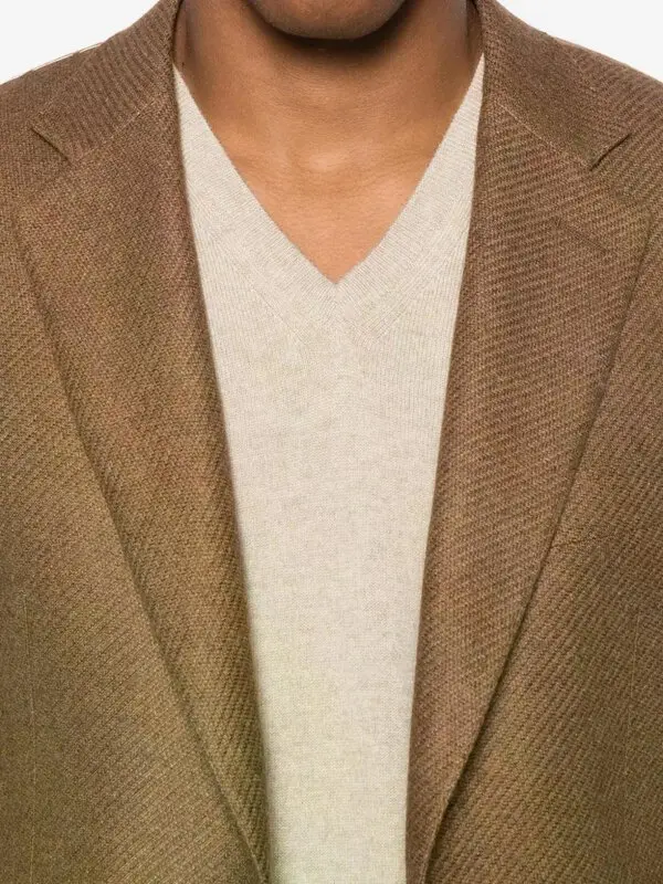 Fedeli V-neck Cashmere Sweater - Neutrals