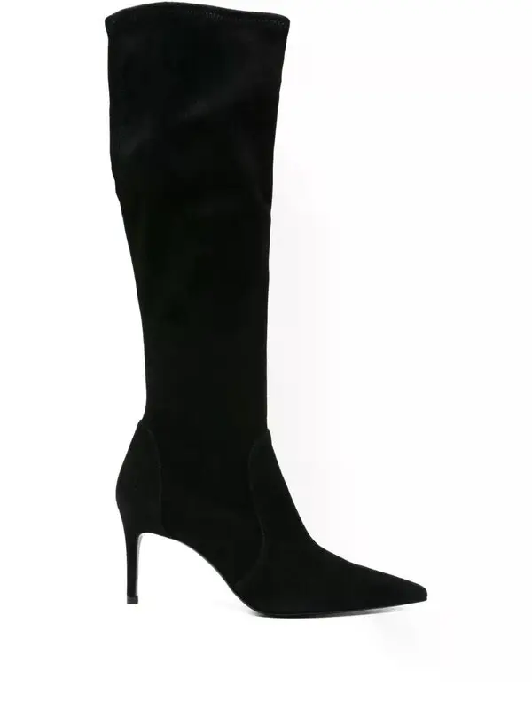 STUART WEITZMAN 80mm Pointed-toe Stretch-knit Boots