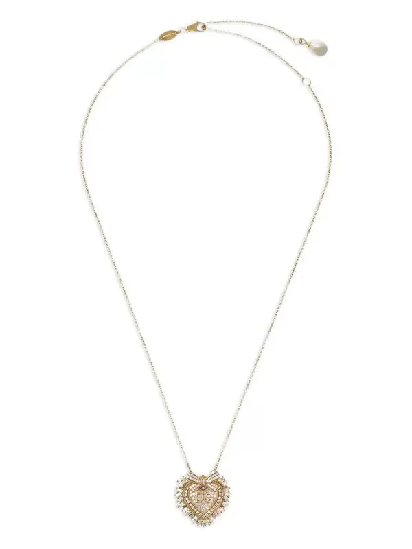 Dolce & Gabbana 18k Yellow Devotion Diamond Necklace - Gold