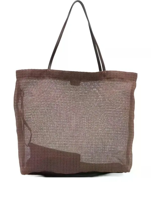 THE ROW Barn Mesh Tote Bag - Brown