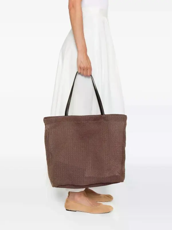 THE ROW Barn Mesh Tote Bag - Brown