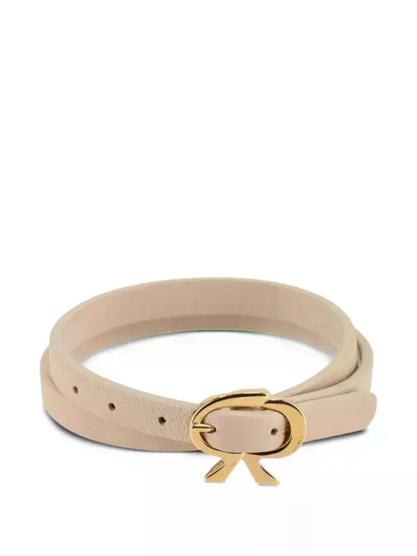 GIANVITO ROSSI Buckle Leather Belt - Neutrals