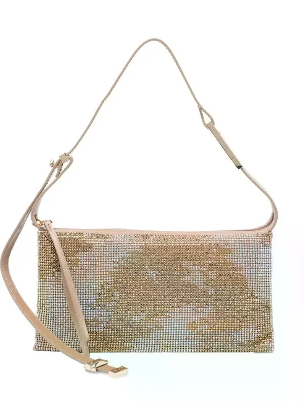 Benedetta Bruzziches Crystal-embellished Shoulder Bag - Brown