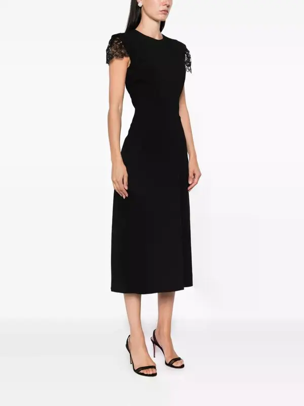 Ermanno Scervino Lace-Trimmed Dress In Black - 63% Off | Editorialist