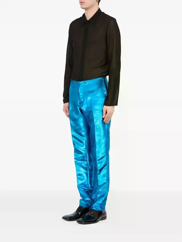 MAISON MARGIELA Metallic-finish Tailored Trousers