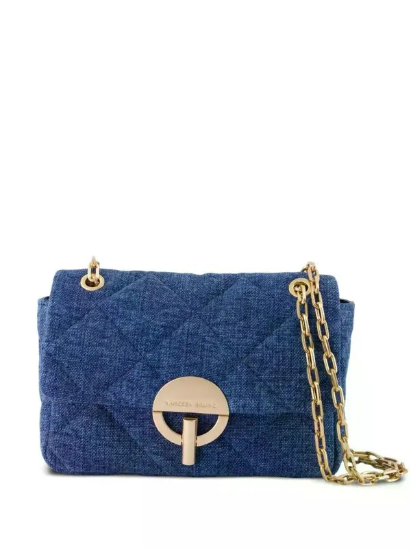 Vanessa Bruno Quilted Chain Shoulder Bag - Blue