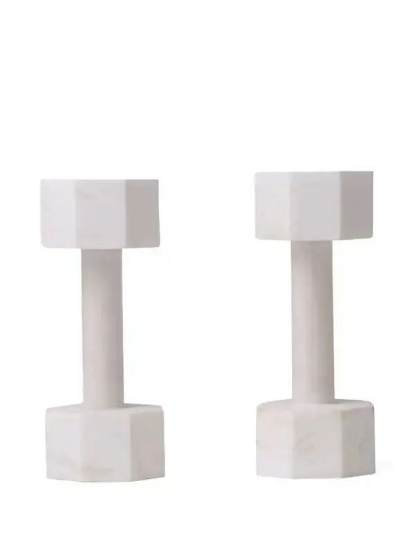 SELETTI Octagonal Marble Dumbbell