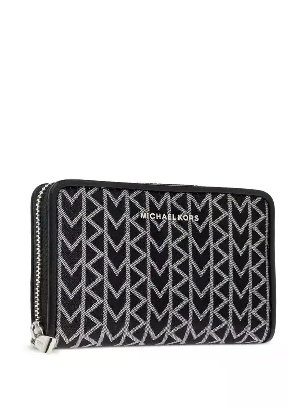 Michael Kors Chevron-pattern Zip-around Wallet