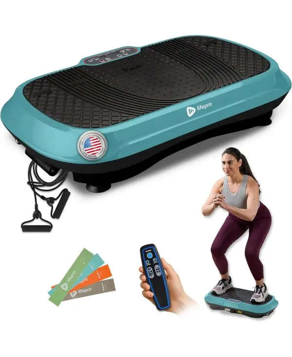 LIFEPRO Waver Vibration Plate – Full-body Workout Machine With Loop Bands - No Color