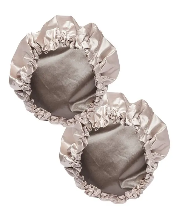 NIGHT 2-pack Satin Shower Cap - Champagne