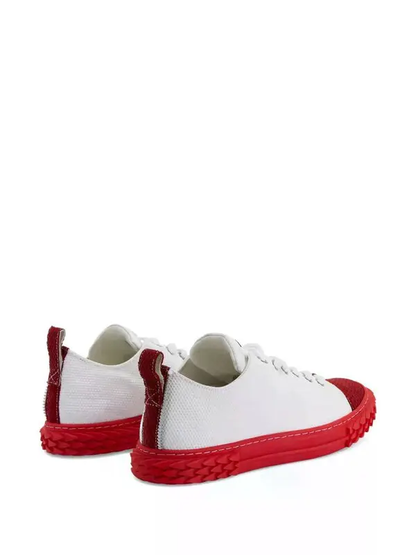 GIUSEPPE ZANOTTI Blabber Panelled Serrated-sole Sneakers - White