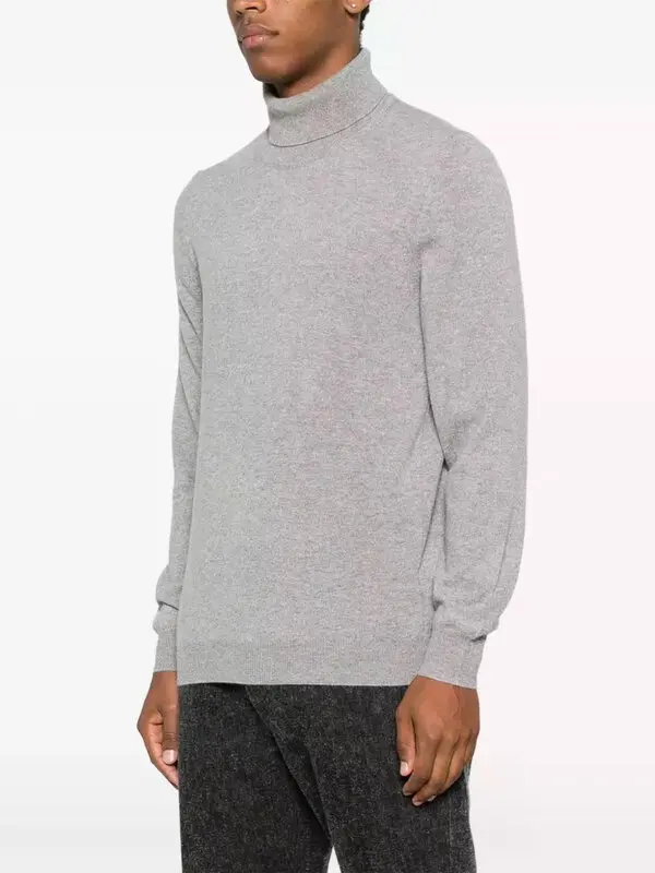 Fedeli Turtleneck Cashmere Sweater - Grey