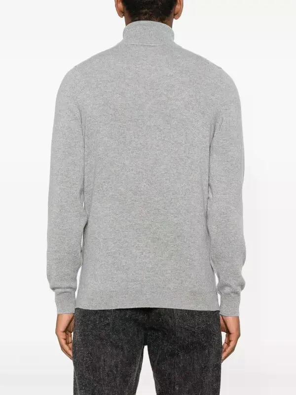 Fedeli Turtleneck Cashmere Sweater - Grey