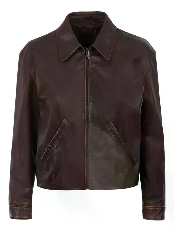 Prada Printed Leather Jacket
