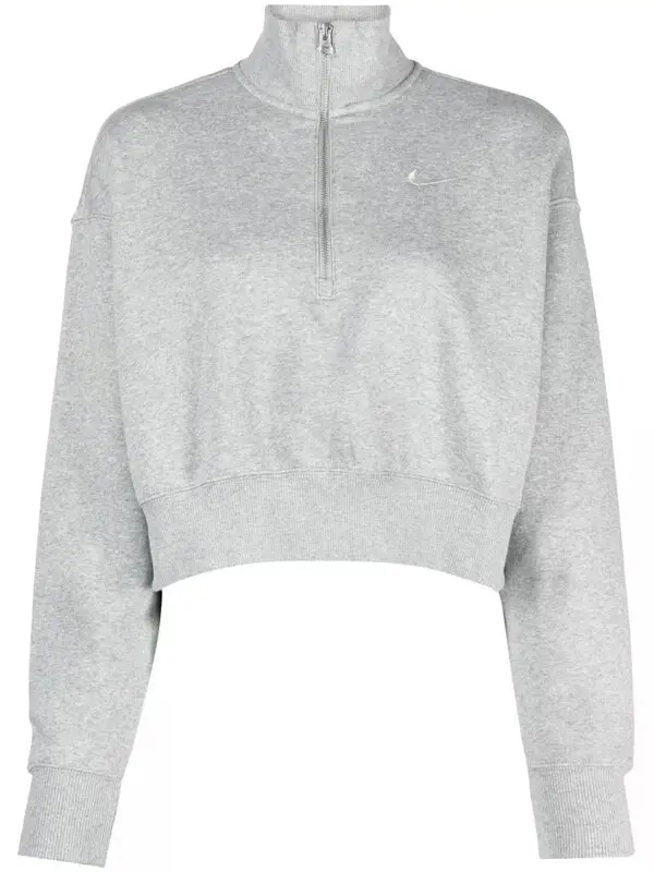 Nike Phoenix Cropped Zip-up Sweatshirt